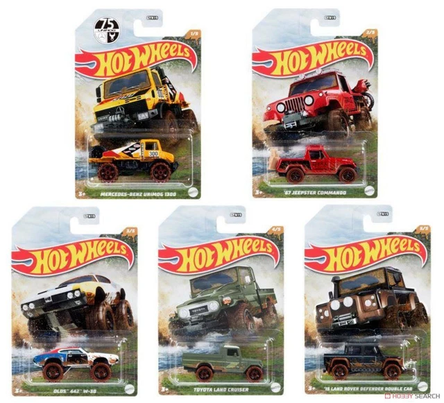 HOT WHEELS MUD Runner Mercedes Toyota Land Rover Olds Lot de 5 (CP29 ...