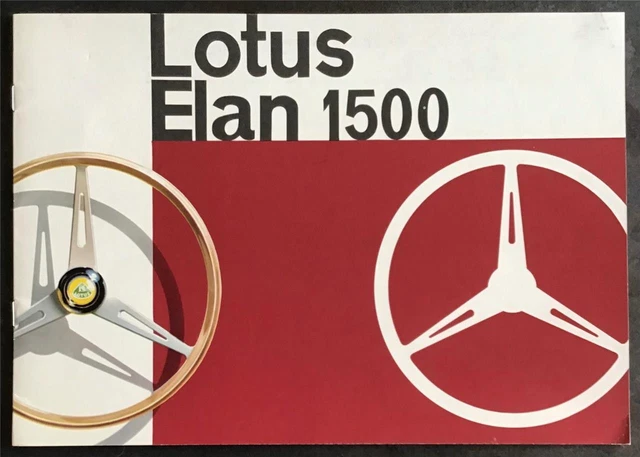 LOTUS ELAN 1500 Sports Car Sales Brochure c1962 £249.99 - PicClick UK