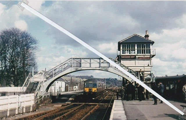 A VIEW OF haltwhistle station and signal box in 1967 (colour ...