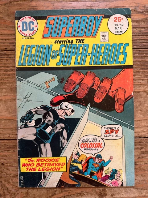 SUPERBOY STARRING THE Legion of Superheroes 207 4,5 VG + DC Comics âge ...