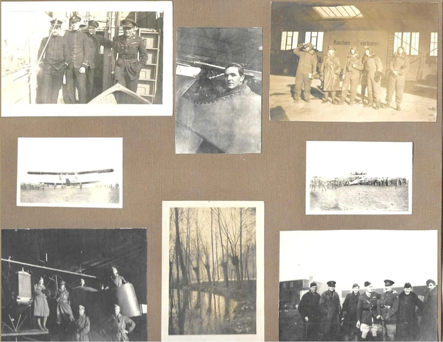 RARE WW1 8 Photos Of Australian Afc Pilots + Planes + Aircrew In German ...