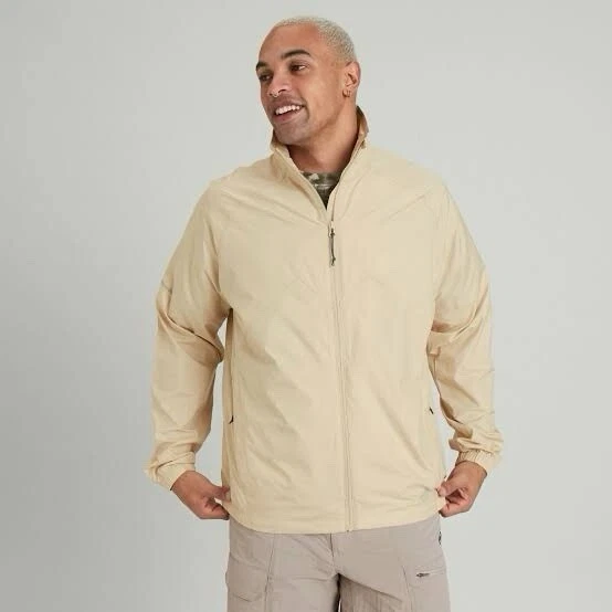KATHMANDU MENS WIND Chaser Pack & Go Windbreaker Jacket Beige Size XL ...