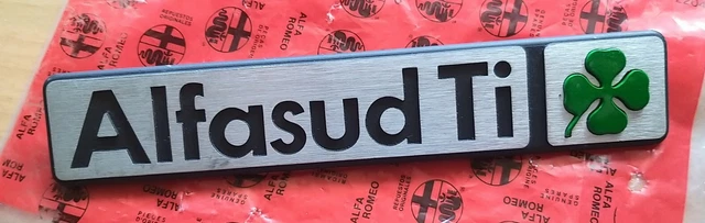 SCRITTA LOGO ALFA Romeo Alfasud Ti Quadrifoglio Verde Rear Badge EUR 55 ...