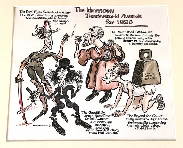 ORIGINAL ARTWORK - theatre drawing by Punch artist Bill Hewison PRICE ...