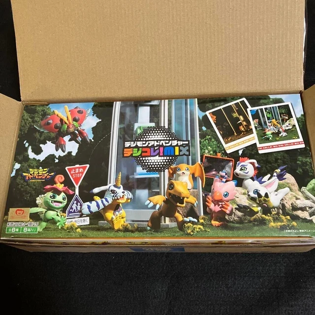 DIGIMON ADVENTURE DIGICOLLE MIX Figure 8 pezzi Set completo Foglio ...