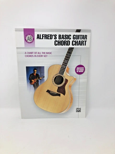 ALFRED'S BASIC GUITAR Chord Chart A Chart Of All the Basic Chords In ...
