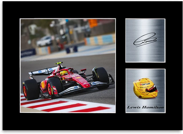 LEWIS HAMILTON SIGNED Photo Display 2025 Poster A4 Gift For F1 Fans £11 ...
