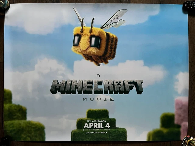 A MINECRAFT MOVIE Original Quad Cinema Poster 2025 £24.99 - PicClick UK