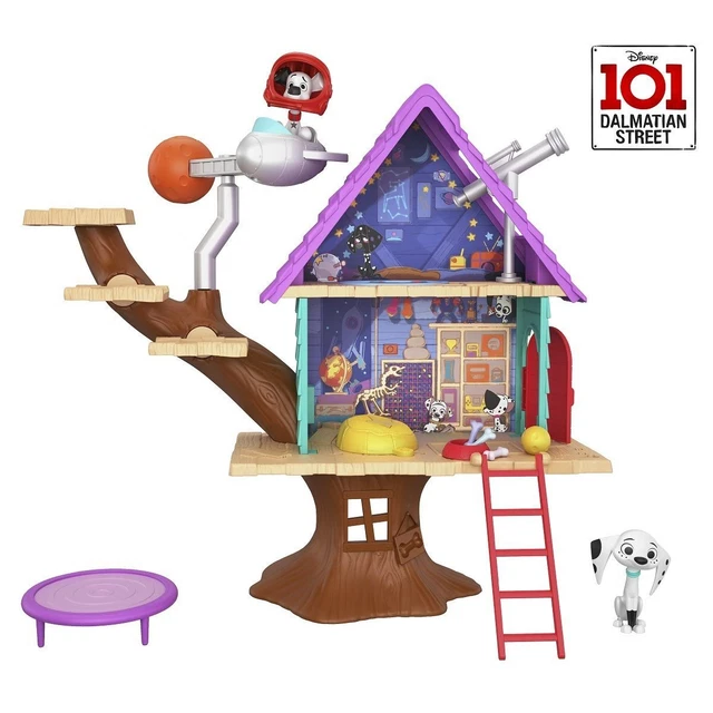 MATTEL DISNEY THE Home Der 101 Dalmatian Dylans Treehouse Play Set From ...