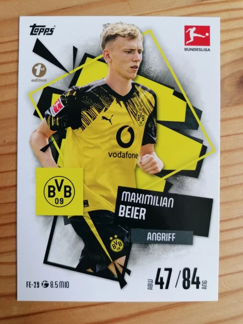 TOPPS MATCH ATTAX Bundesliga 2025/26 Maximilian Beier 1st Edition ...