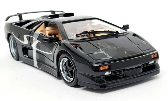 MAISTO 1/18 LAMBORGHINI Diablo SV Black 1990's Supercar Diecast Scale ...