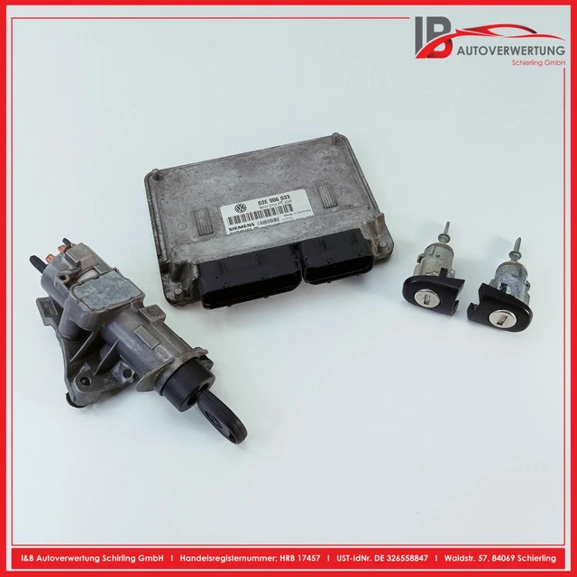 VW POLO (9N_) 1.2 Engine Control Unit Kit 03E906033 5Wp4016305 Genuine ...