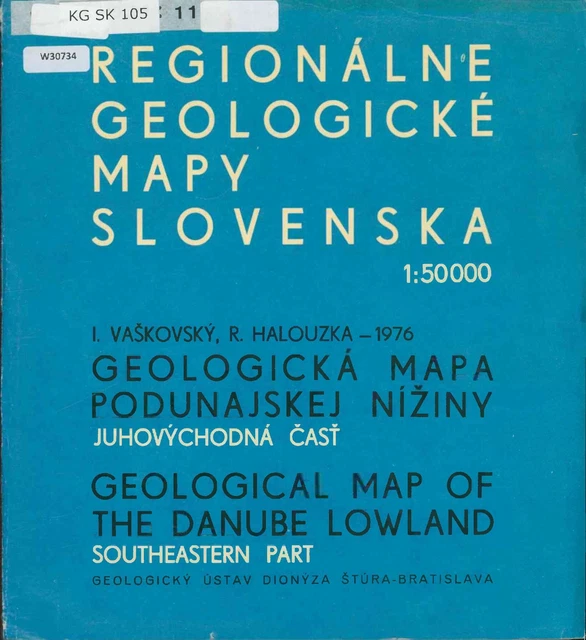 REGIONALNE GEOLOGICKE MAPY Slovenska. Nr. 11. Geologicka Mapa ...