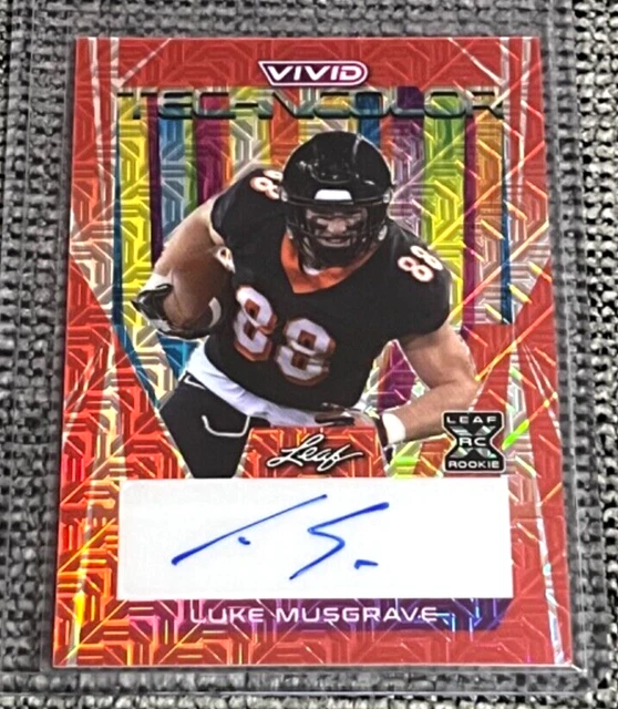 2023 LEAF VIVID Luke Musgrave ROUGE Mojo Technicolor Auto #1/8 - Green ...