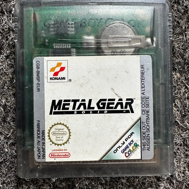 NINTENDO GAMEBOY COLOR Metal Gear Solid Spiel Modul EUR 99,95 - PicClick DE
