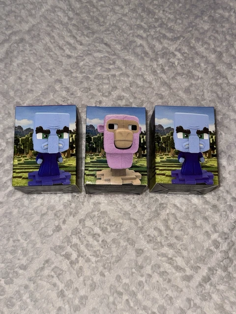 BUNDLE: 3X COLLECTIBLE McDonalds Happy Meal Toys-Minecraft Movie ...
