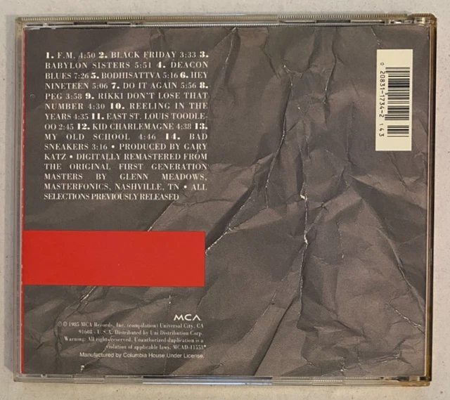 STEELY DAN – A Decade Of Steely Dan CD Club Edition 1996 $9.99 ...