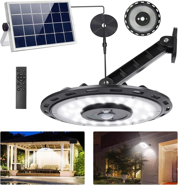 SOLAR SHED LIGHT with on off Switch, up to 3000LM Solar Indoor Outdoor ...