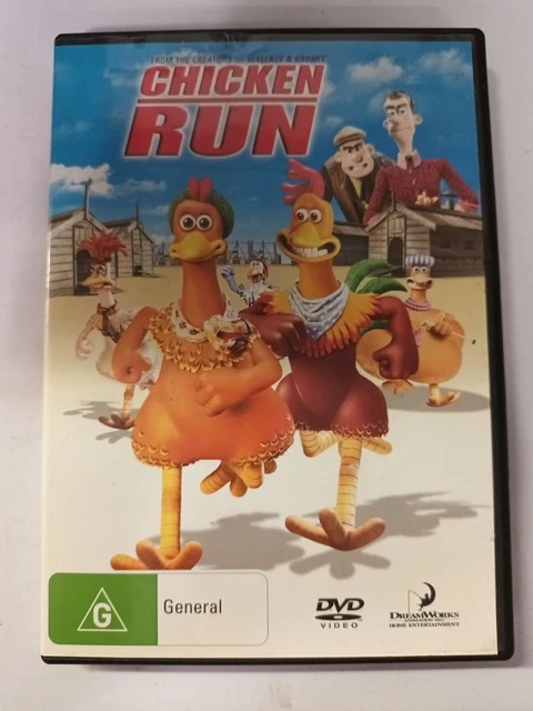CHICKEN RUN DVD VGC Region 4 Family Animation Free Postage az239 $8.43 ...
