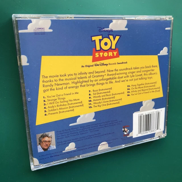 RANDY NEWMAN TOY STORY Disney Pixar Film Soundtrack CD Tom Hanks Tim ...