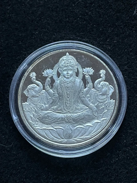 LAKSHMI LAXMI OM Symbol 1 Ounce .999 Silver Round #KSR27 £94.82 ...