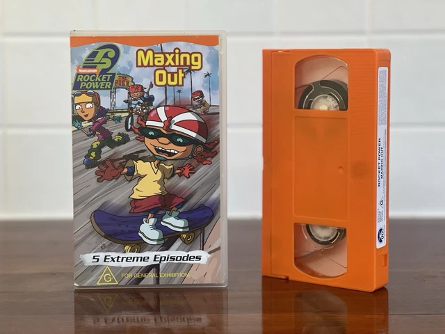 ROCKET POWER (2001) VHS Orange Tape Nickelodeon Maxing Out Video Tape ...