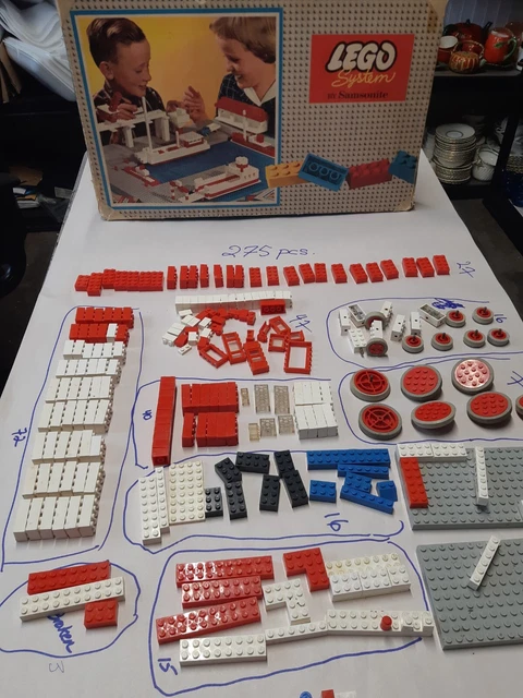 RARE LEGO SYSTEM By Samsonite Classic Town Plan 700.0-1 1956 275pcs ...