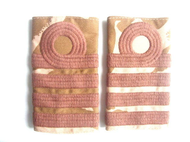 ROYAL NAVY DESERT Dpm Rank Slides - Captain - Rn Hms Uk Iraq ...