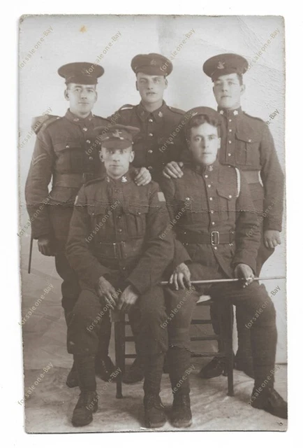 WW1 PHOTO 4TH Canadian Mounted Rifles CEF soldiers, badges & battle ...