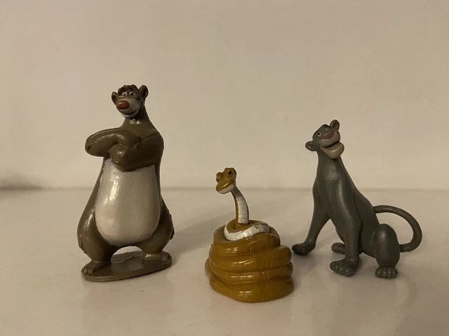 DISNEY JUNGLE BOOK Figures Kaa Bagheera & Baloo Cake Toppers £10.95 ...