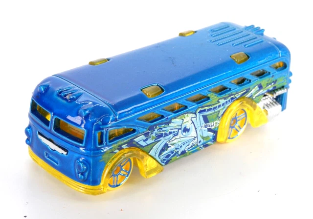 HOT WHEELS SURFIN School Bus Toy Coach 2000 Mattel Diecast Model £4.99 ...