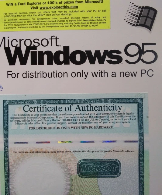 MICROSOFT INTRODUCING WINDOWS 95 Guide Original OEM 1995 Manual Book £ ...