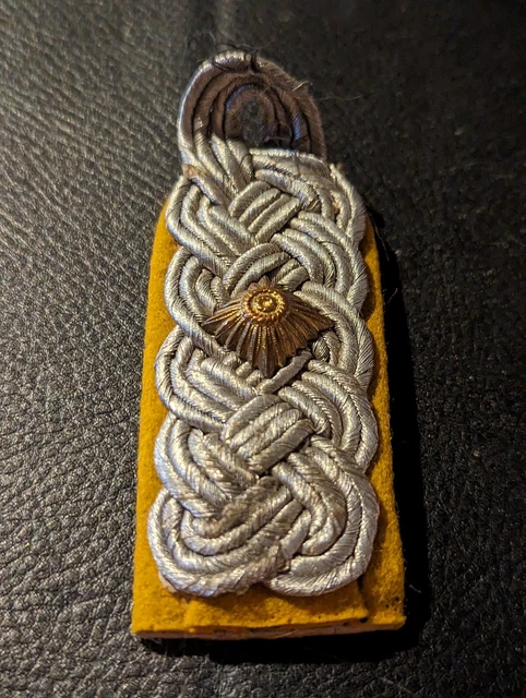 GERMAN WW2 LUFTWAFFE Paratrooper Pilot Colonel Shoulder Board, Silver ...