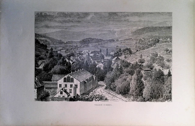 GRAVURE IN TEXTE originale année 1899 68370 Orbey EUR 3,00 - PicClick FR