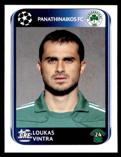 PANINI CHAMPIONS LEAGUE 2010-2011 Loukas Vintra Panathinaikos FC N° 231 ...