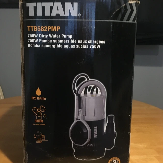 TITAN TTB582PMP 750W Dirty Water Pump 220-240V £39.99 - PicClick UK