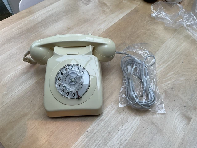 ORIGINAL 1970’S UNUSED Rotary Dial Telephone GPO 8746G Cream Colour £26 ...