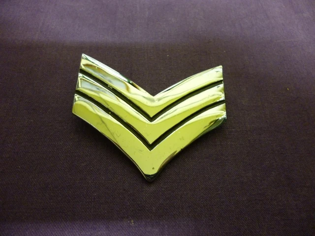 BRITISH ARMY CHROME Sergeant Rank Chef's White Pin Badge £4.99 ...