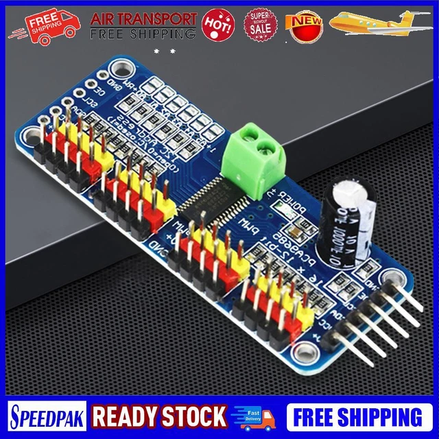 PWM/SERVO DRIVER MODULE 40-1000Hz I2C Interface DIY Kit 16 Channel ...