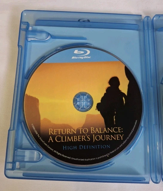 RETURN TO BALANCE: A Climbers Journey NTSC Bluray & DVD Ron Kauk ...