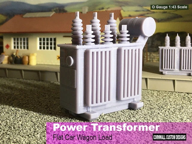 O GAUGE RAILWAY - Power Transformer Model - Wagon Load Scenery 7mm ...