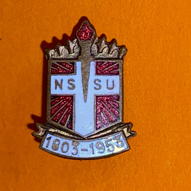 VINTAGE NATIONAL SUNDAY School Union 1803-1953 150th Anniversary Enamel ...