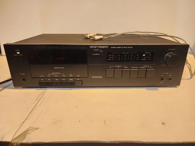 VECTOR RESEARCH VCX-250 Cassette Deck Powers On, Won't Play -For Parts ...