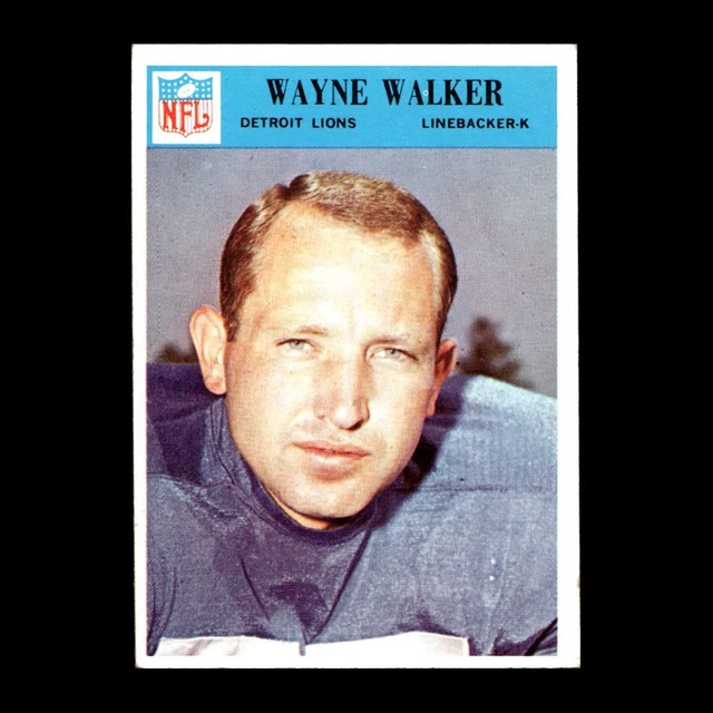 WAYNE WALKER 1966 Philadelphia Detroit Lions #76 SUPERBE LOOK VINTAGE ...