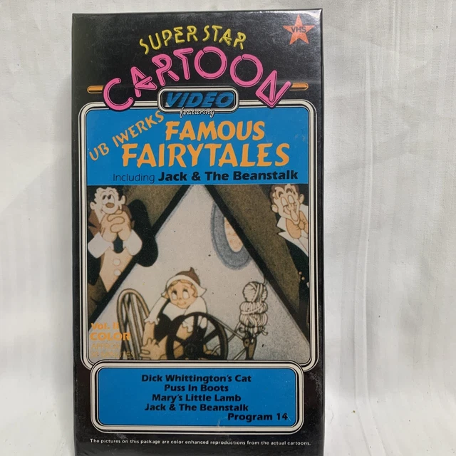 FAMOUS FAIRY TALES Star Cartoon Video Vhs VCR Collectors Quality New ...
