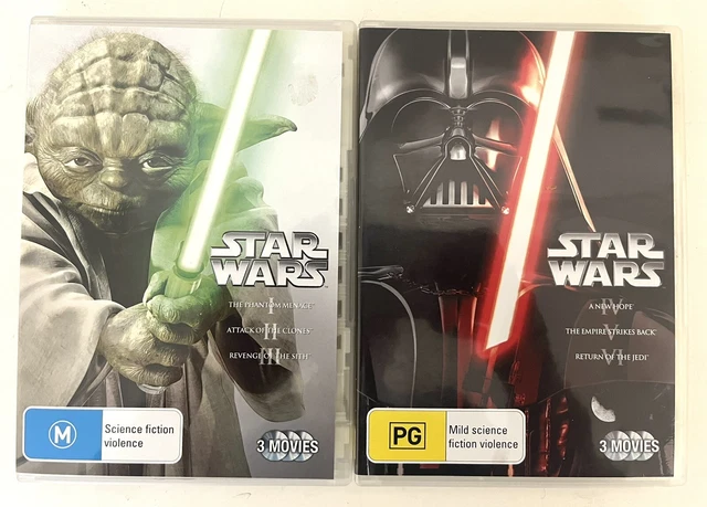 STAR WARS DVD Bundle - Complete Movie Series Episodes 1 - 6 VGC FREE ...