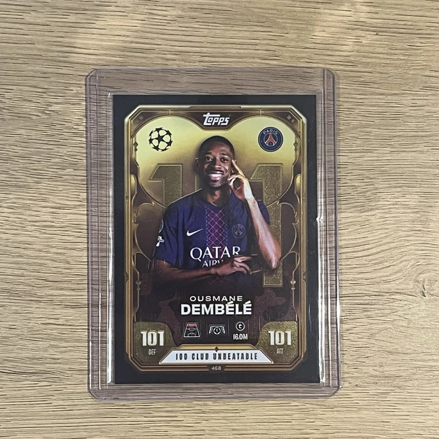 TOPPS MATCH ATTAX 2025 - 26 Card Ousman Dembele Psg 101 / 100 Club ...