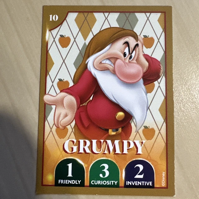 MORRISONS DISNEY CHRISTMAS Party Trading Card Grumpy 10 £1.17 - PicClick UK
