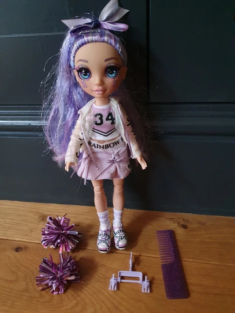 RAINBOW HIGH VIOLET Willow Cheer Cheerleader Fashion Doll £15.27 ...