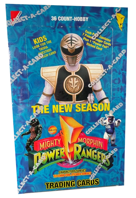 1994 COLLECT-A-CARD MIGHTY Morphin Power Rangers Hobby Trading Card Box ...